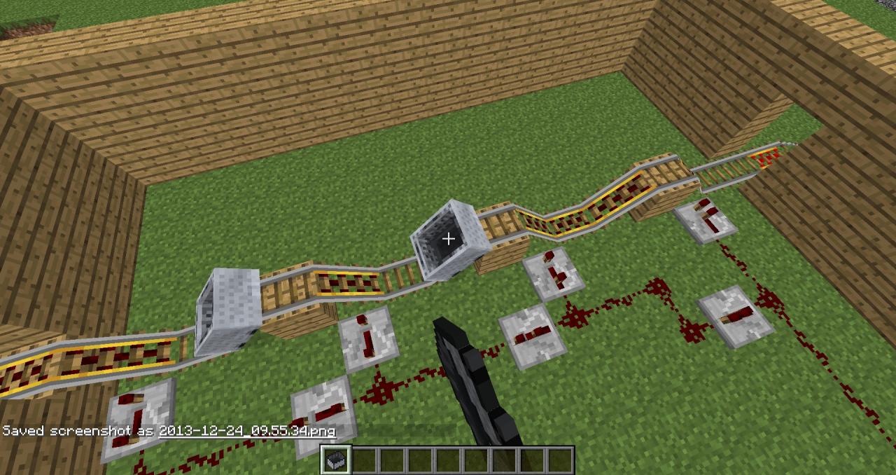 automatic minecart dispencer Minecraft Map