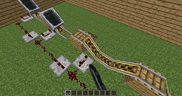 automatic minecart dispencer Minecraft Map