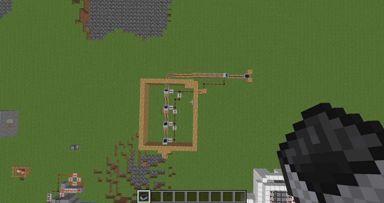 automatic minecart dispencer Minecraft Map