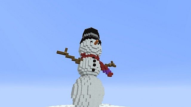Giant Snowman Minecraft Map