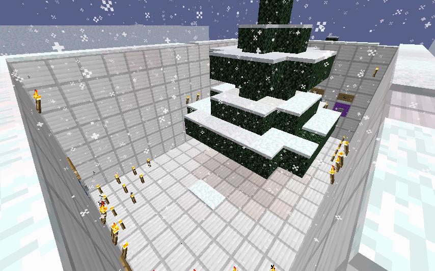 Snow Ball Fight Arena Minecraft Map