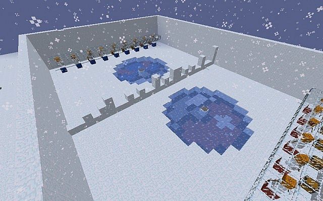 Snow Ball Fight Arena Minecraft Map