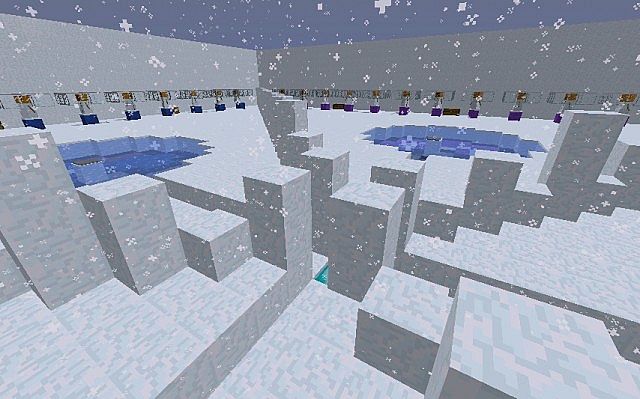 Snow Ball Fight Arena Minecraft Map