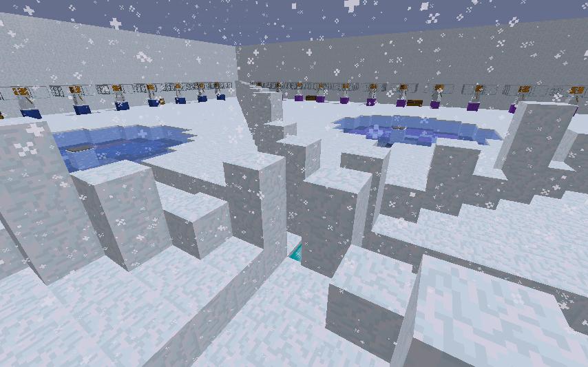 Snow Ball Fight Arena Minecraft Map