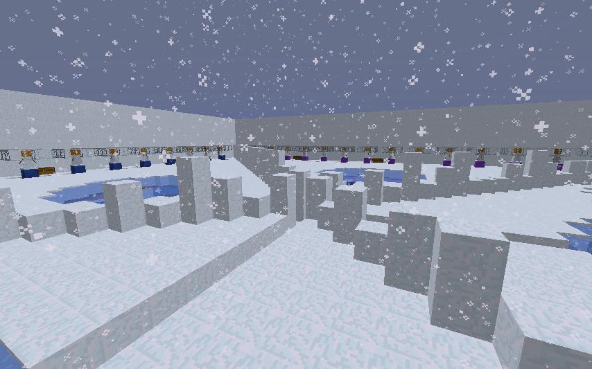 Snow Ball Fight Arena Minecraft Map