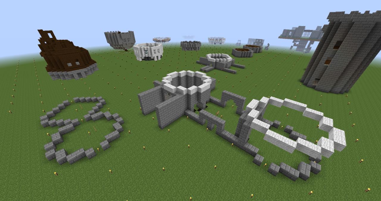 Castle examples Minecraft Map