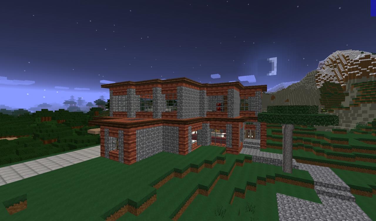 Medium Sized Modern House Minecraft Map