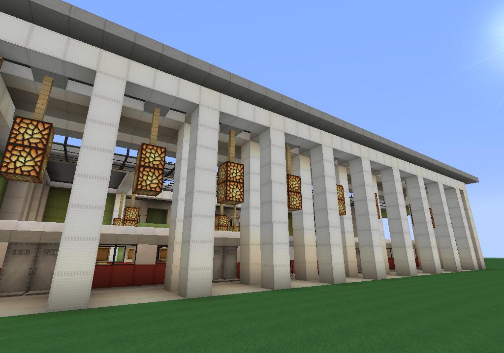 Train Station Spawn Concept Minecraft Map