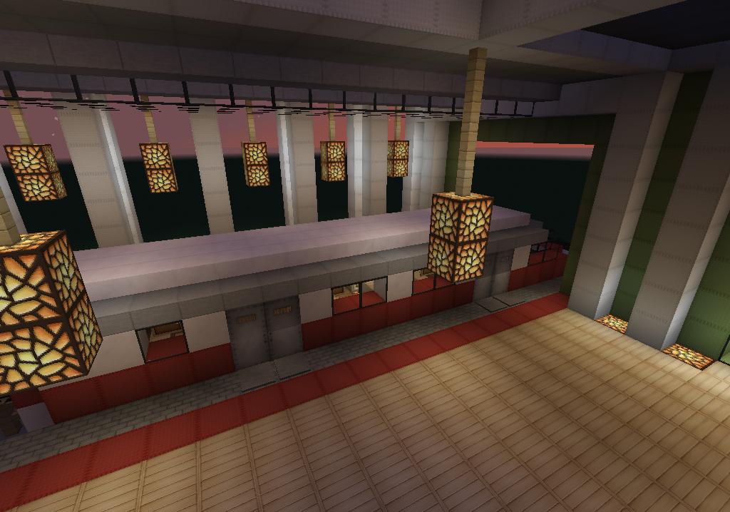 Train Station Spawn Concept Minecraft Map