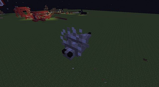 silverfish pixel art 3D Minecraft Map