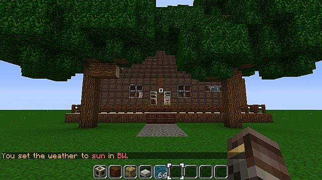 Modern Log House Minecraft Map