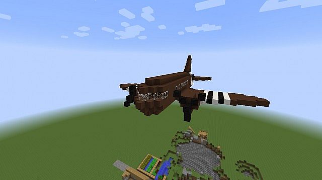 WWII C-47 Cargo Plane Minecraft Project