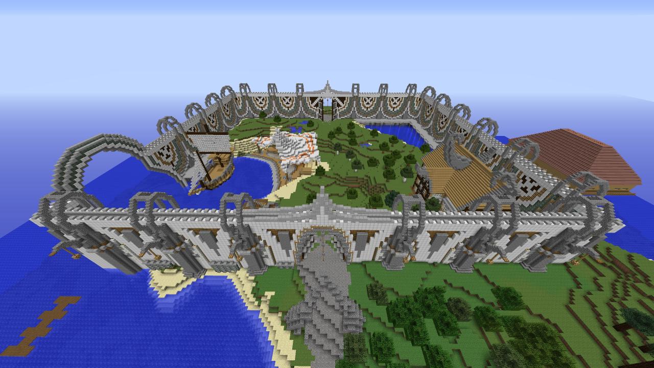 Medieval wall Minecraft Map