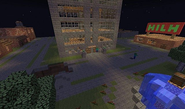 Zombie survival city Minecraft Map