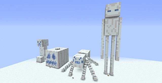 Giant Snow Mobs! (VERY detailed) Minecraft Map