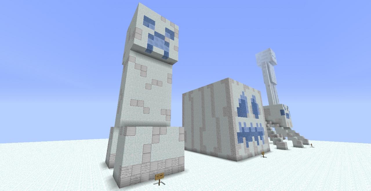 Giant Snow Mobs! (VERY detailed) Minecraft Map