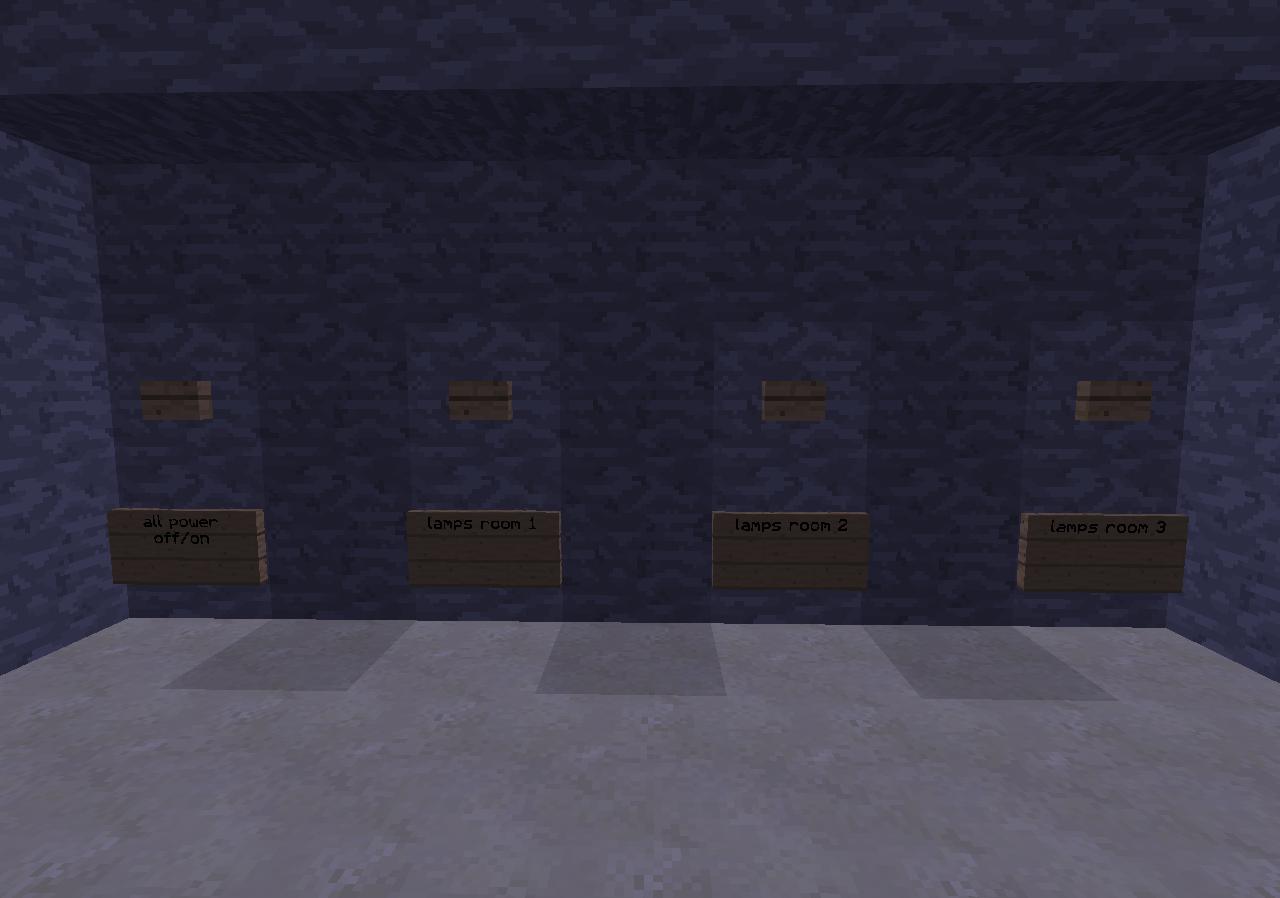 Complicated Redstone light system Minecraft Map