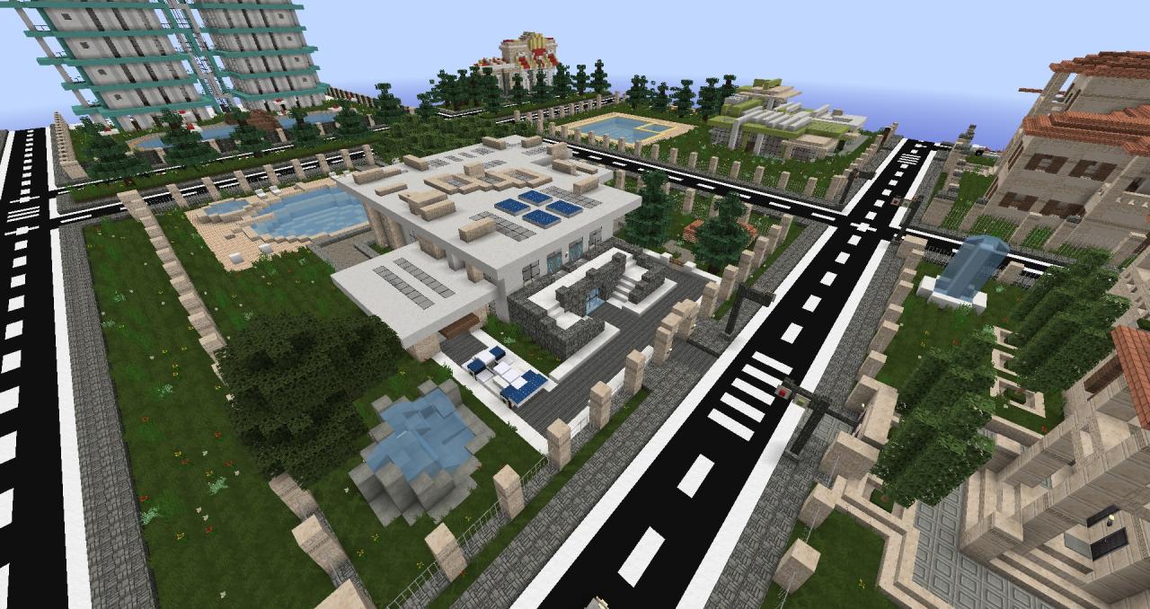 Modern City Build Minecraft Map