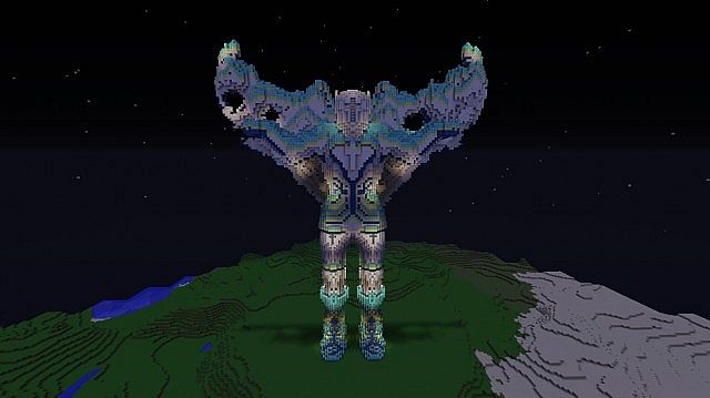 Angel Assassin/Warrior Statue Organics Minecraft Map