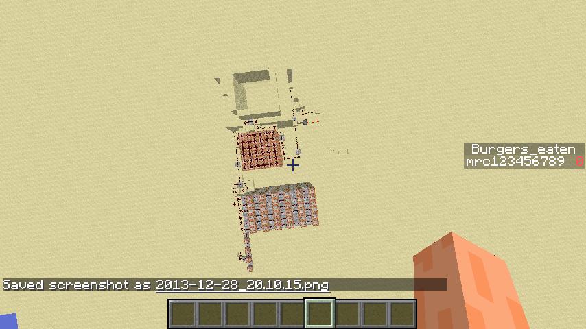 Burger eating game Minecraft Map