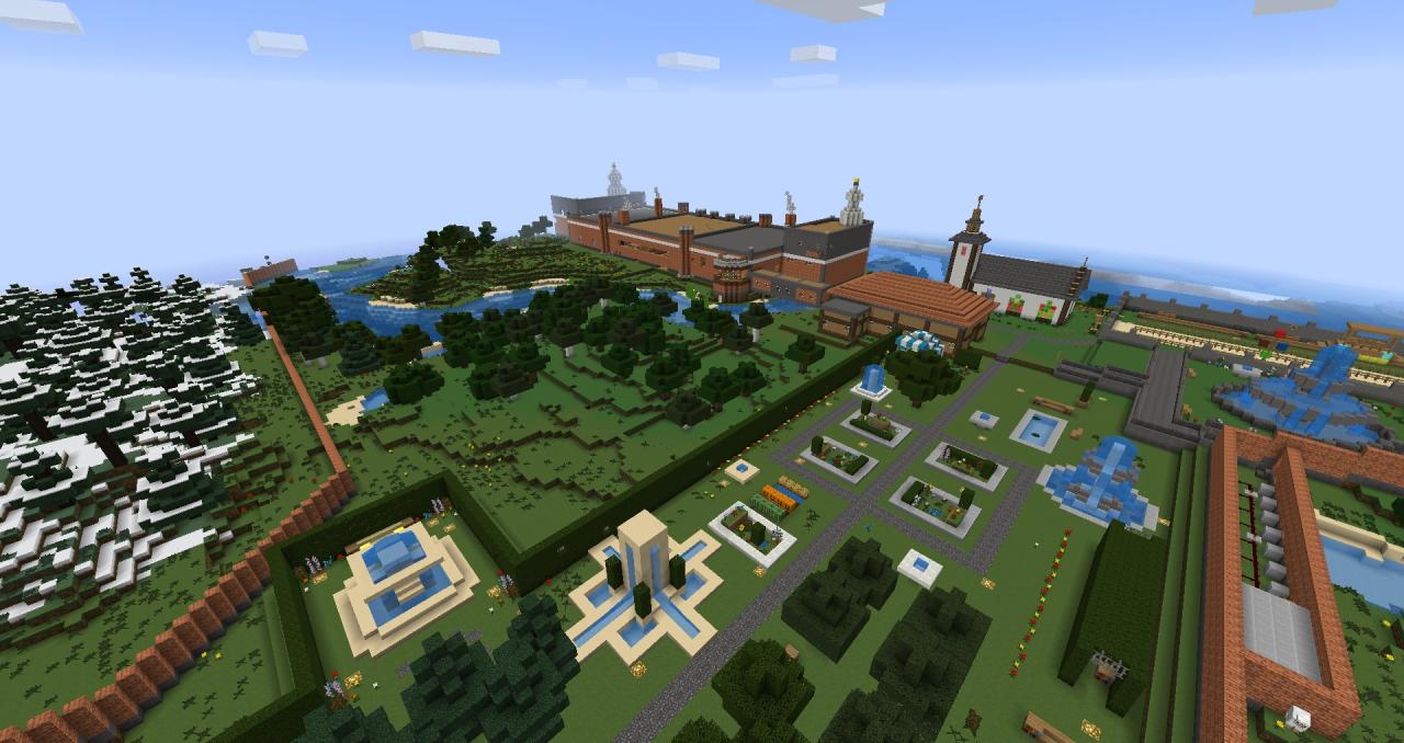 Brick palace Minecraft Map