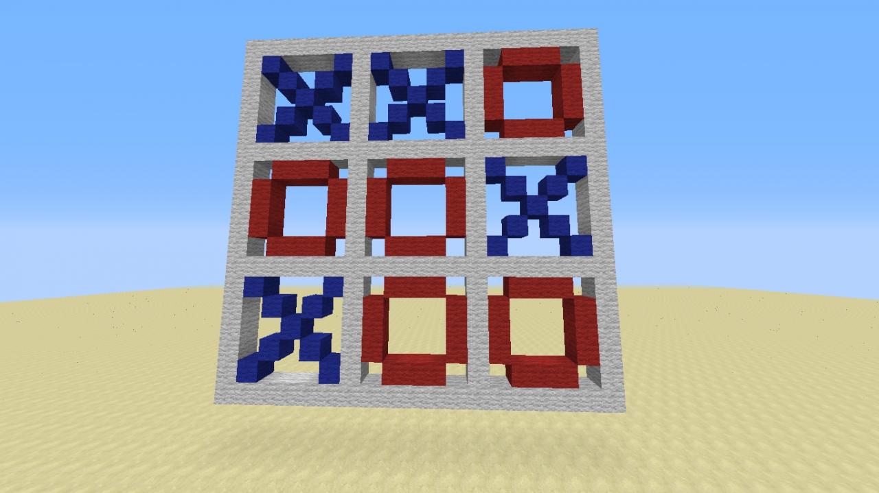 Tic tac toe Minecraft Map
