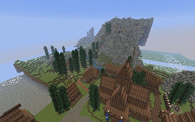 Skyrim (and Cyrodiil when skyrim is finished) in minecraft Minecraft Map