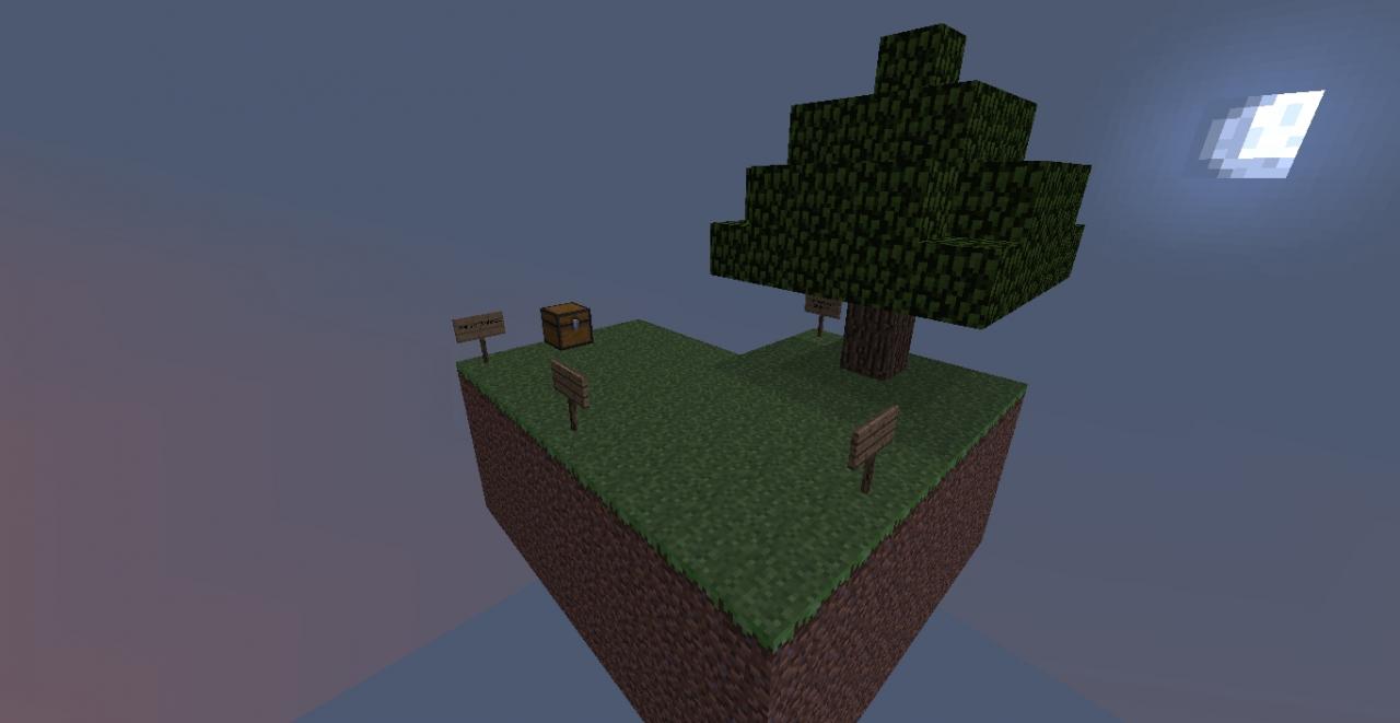 Multi-Biome Skyblock Survival Minecraft Map