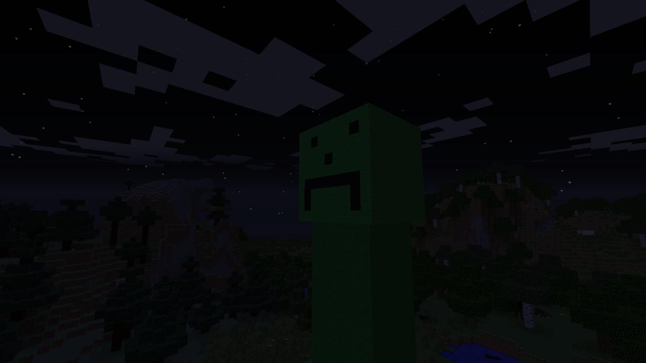 The simple creeper Minecraft Map