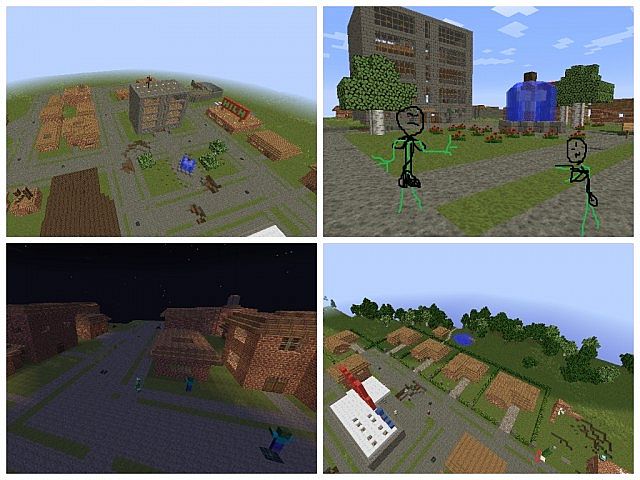 Zombie survival city Minecraft Map