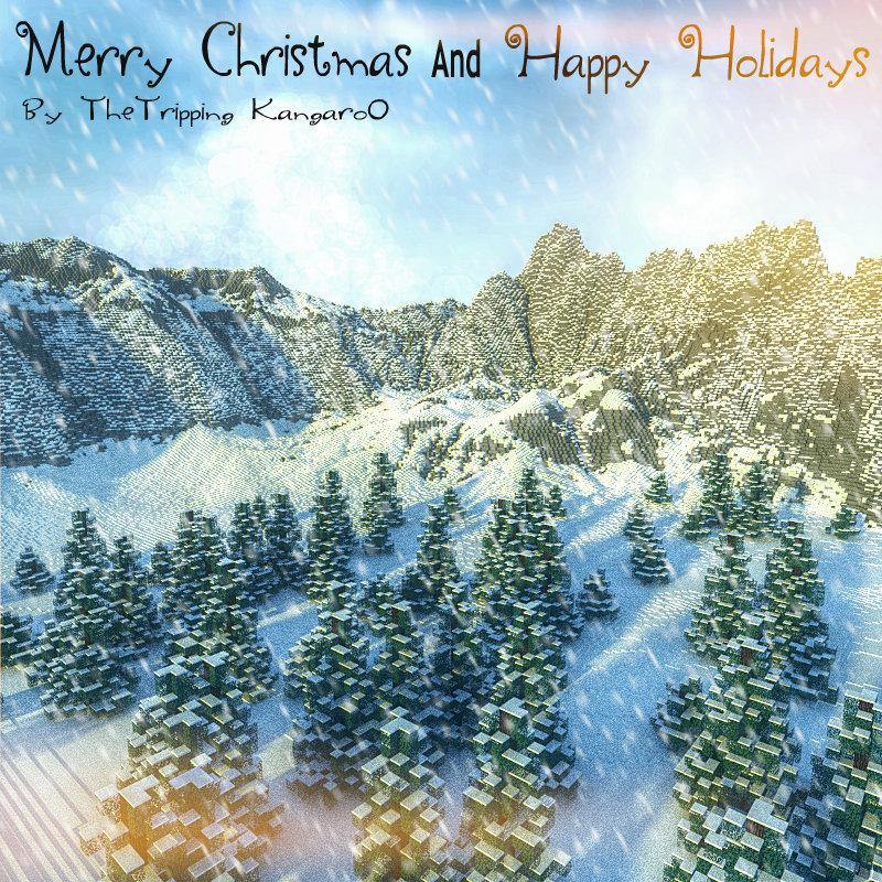 Merry Christmas and Happy Holidays Minecraft Map