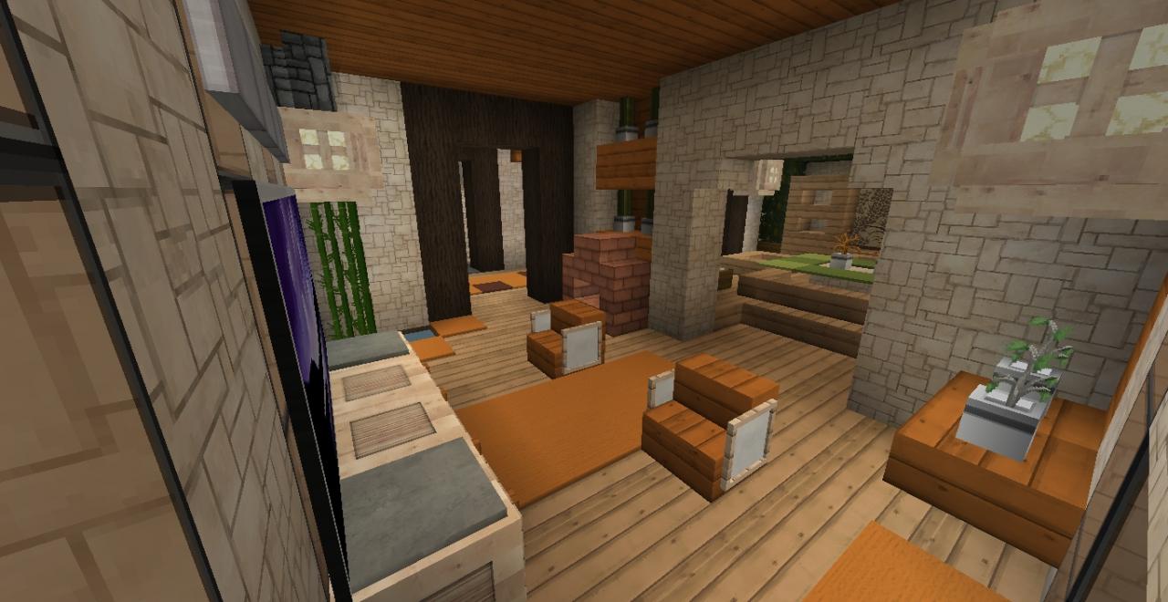 Just images inside my modern house. Minecraft Map