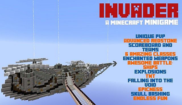 [Minigame] [1.7.4+] Invader Minecraft Map