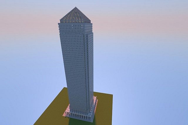 One Canada Square, London Minecraft Map
