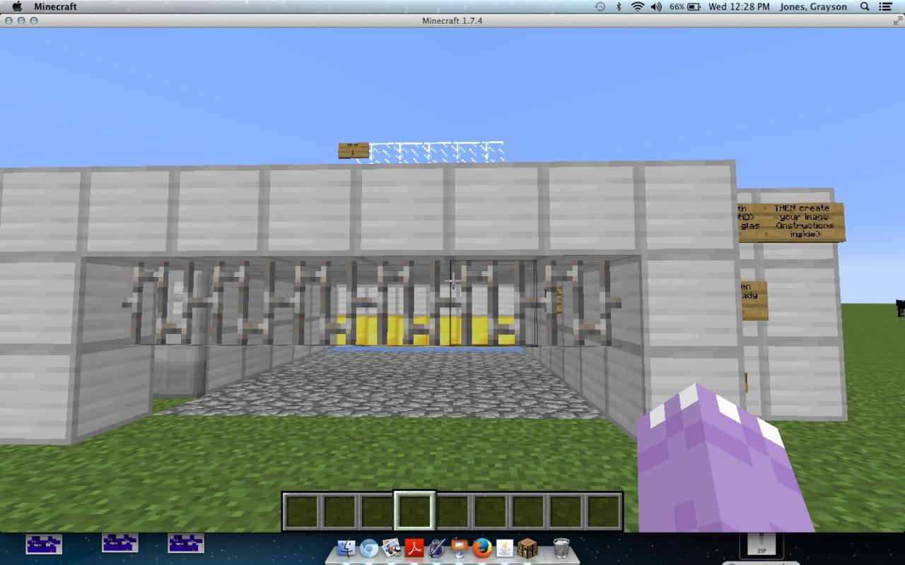 Working printer Minecraft Map