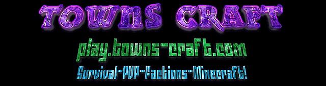 24/7~Towns-Craft ~MCMMO ~Factions~MiniGames~Plotme Minecraft Server