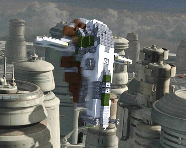 Firespray-31-class patrol and attack craft: "Slave I" Minecraft Map