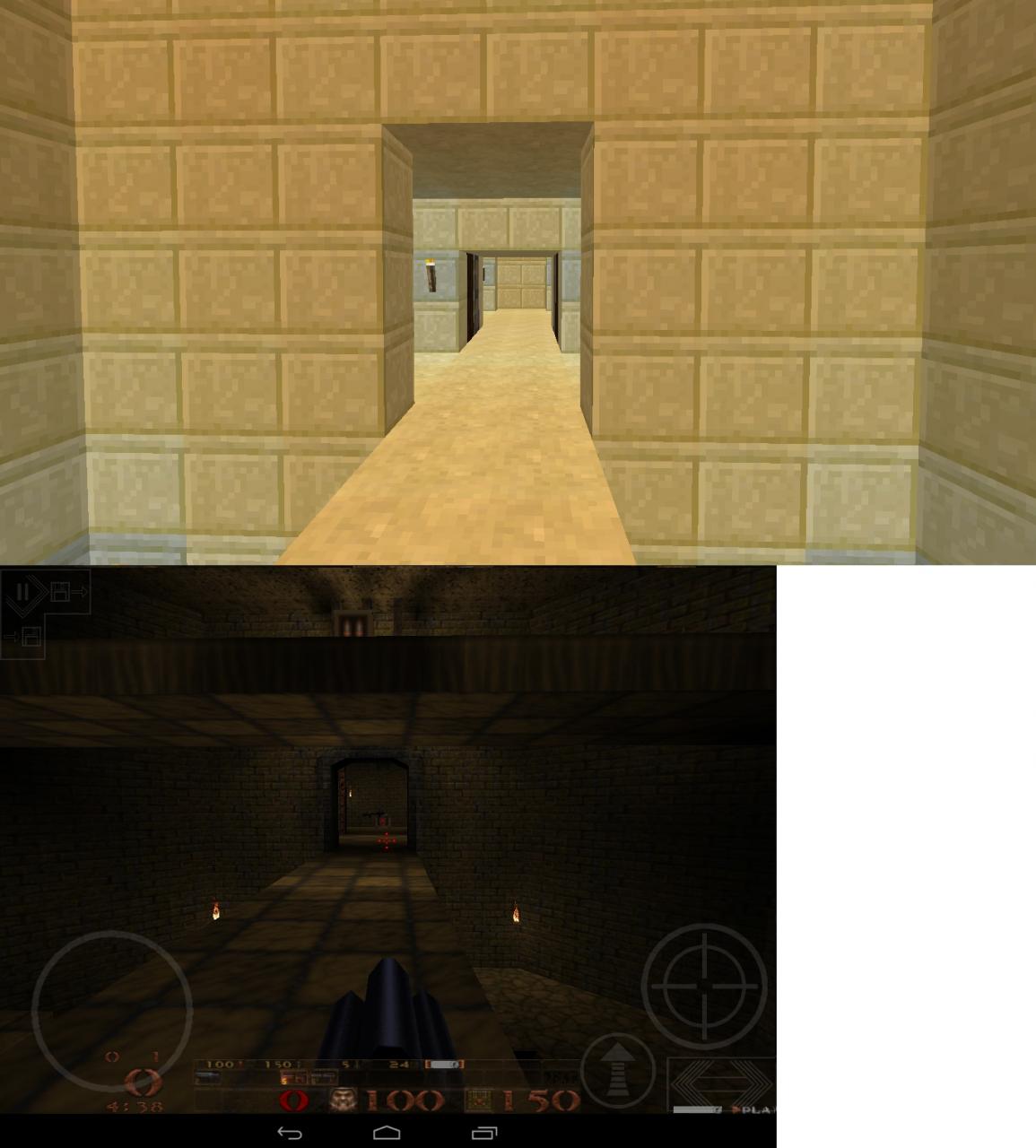 Quake 1 DM 4-6 Minecraft Map