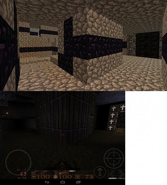 Quake 1 DM 4-6 Minecraft Map