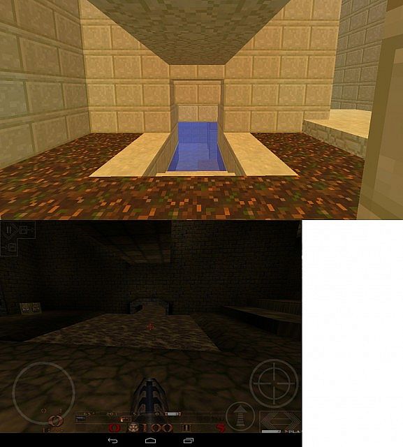 Quake 1 DM 4-6 Minecraft Map