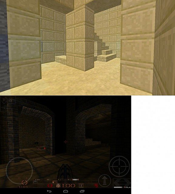 Quake 1 DM 4-6 Minecraft Map