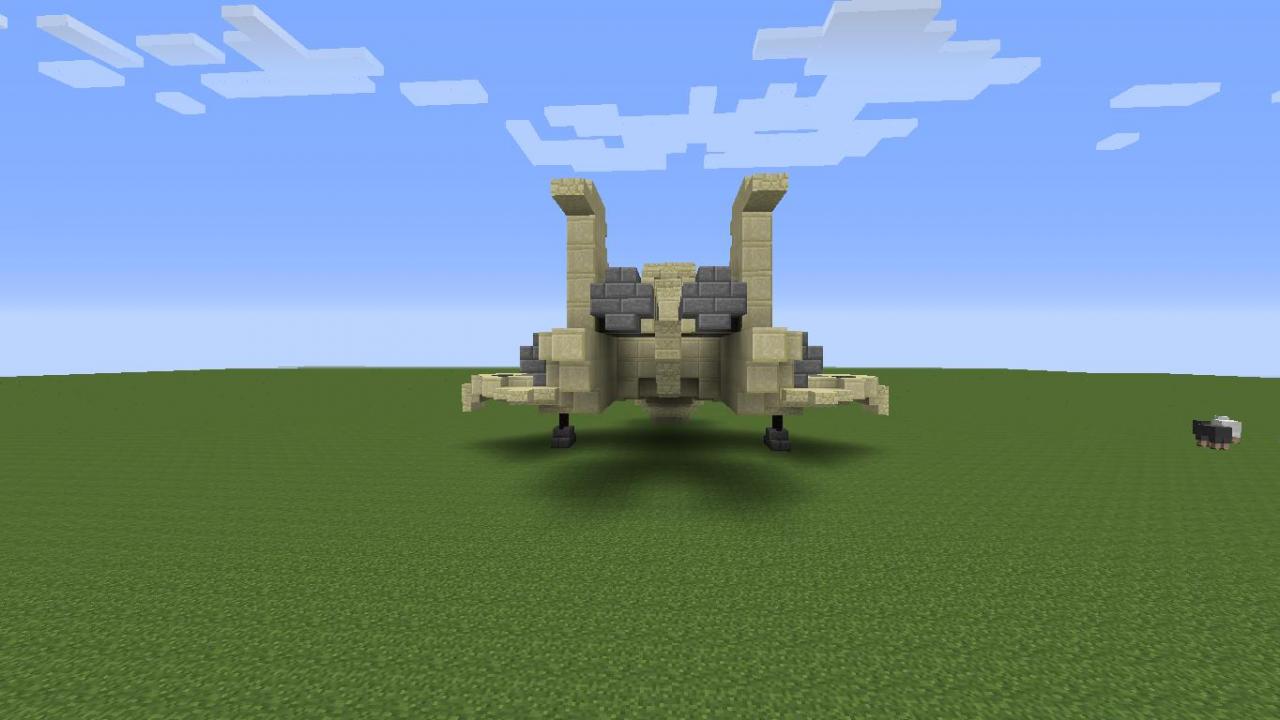 Colonial Raptor from Battlestar Galactica Minecraft Map