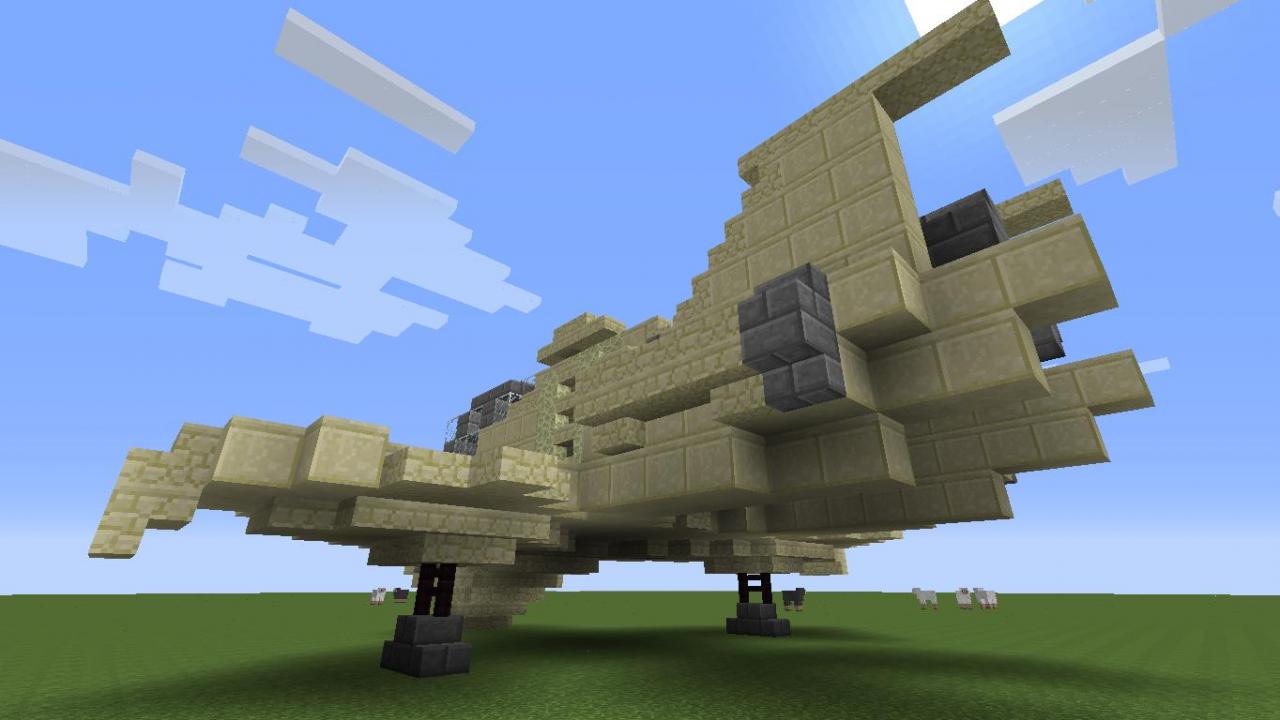 Colonial Raptor from Battlestar Galactica Minecraft Map