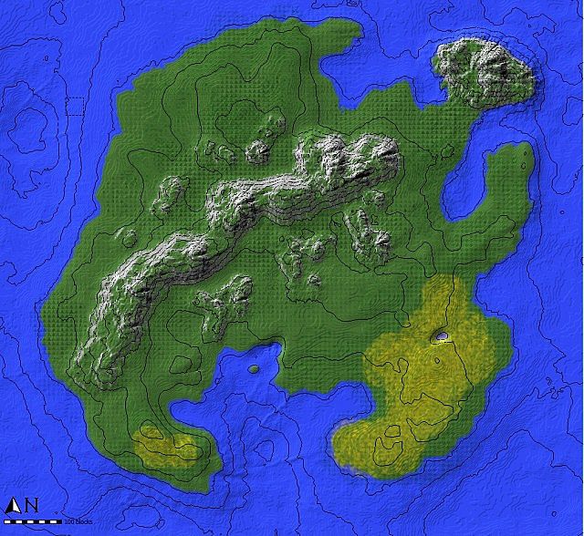 World Painter Island - Free to use Minecraft Map
