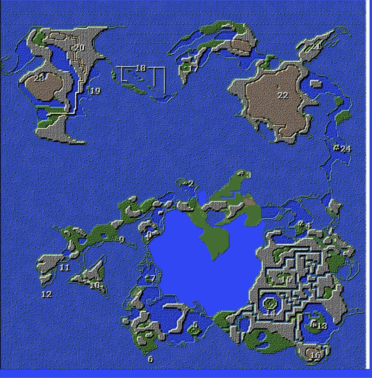 finalfantasy world map Minecraft Map