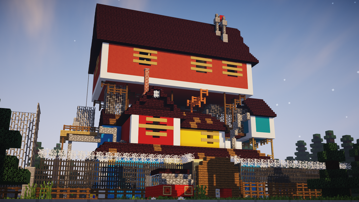 Custom made Hello Neighbor. --Read the description!-- Minecraft Map
