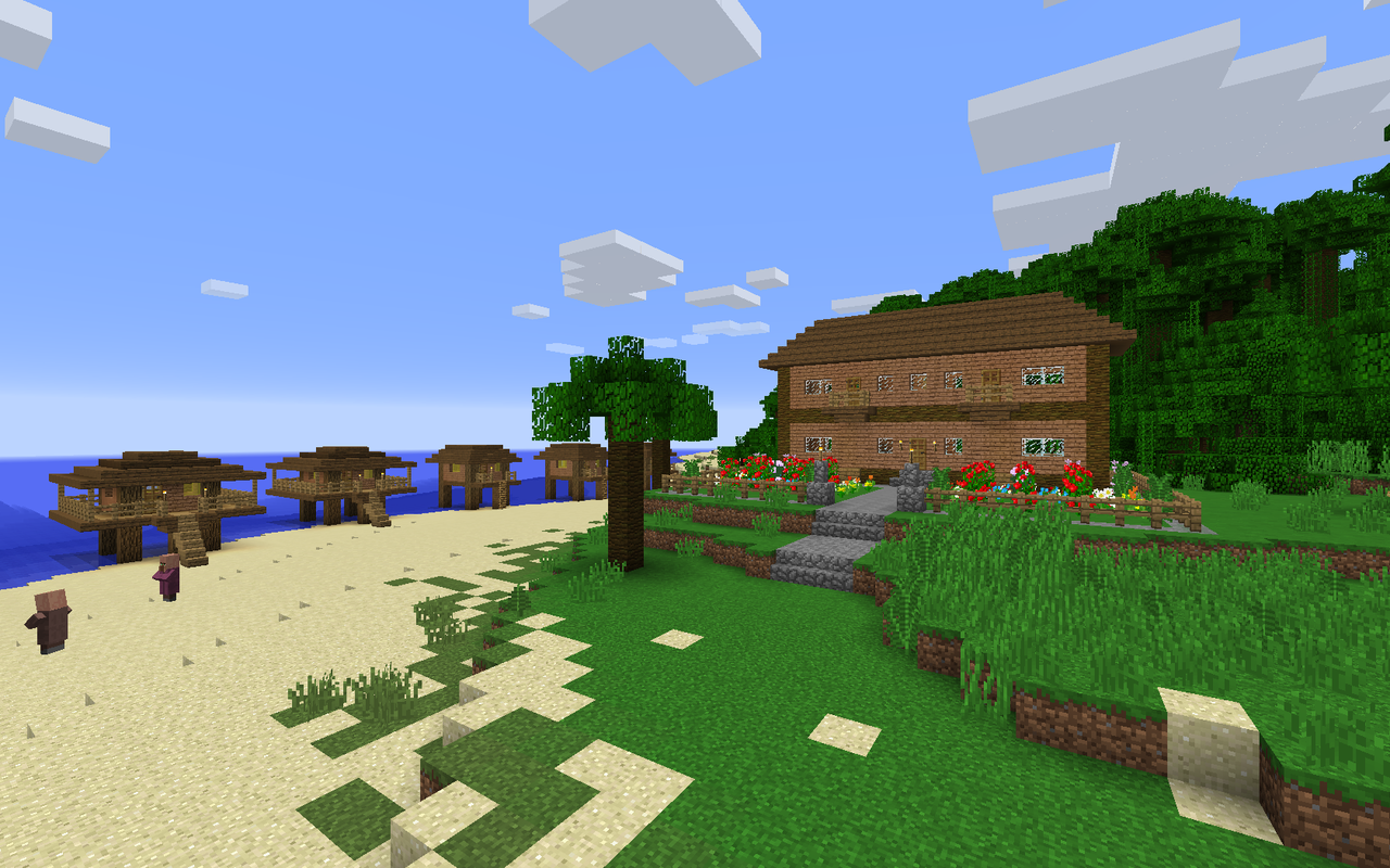 Tropical Island (Stilt Houses) Minecraft Map