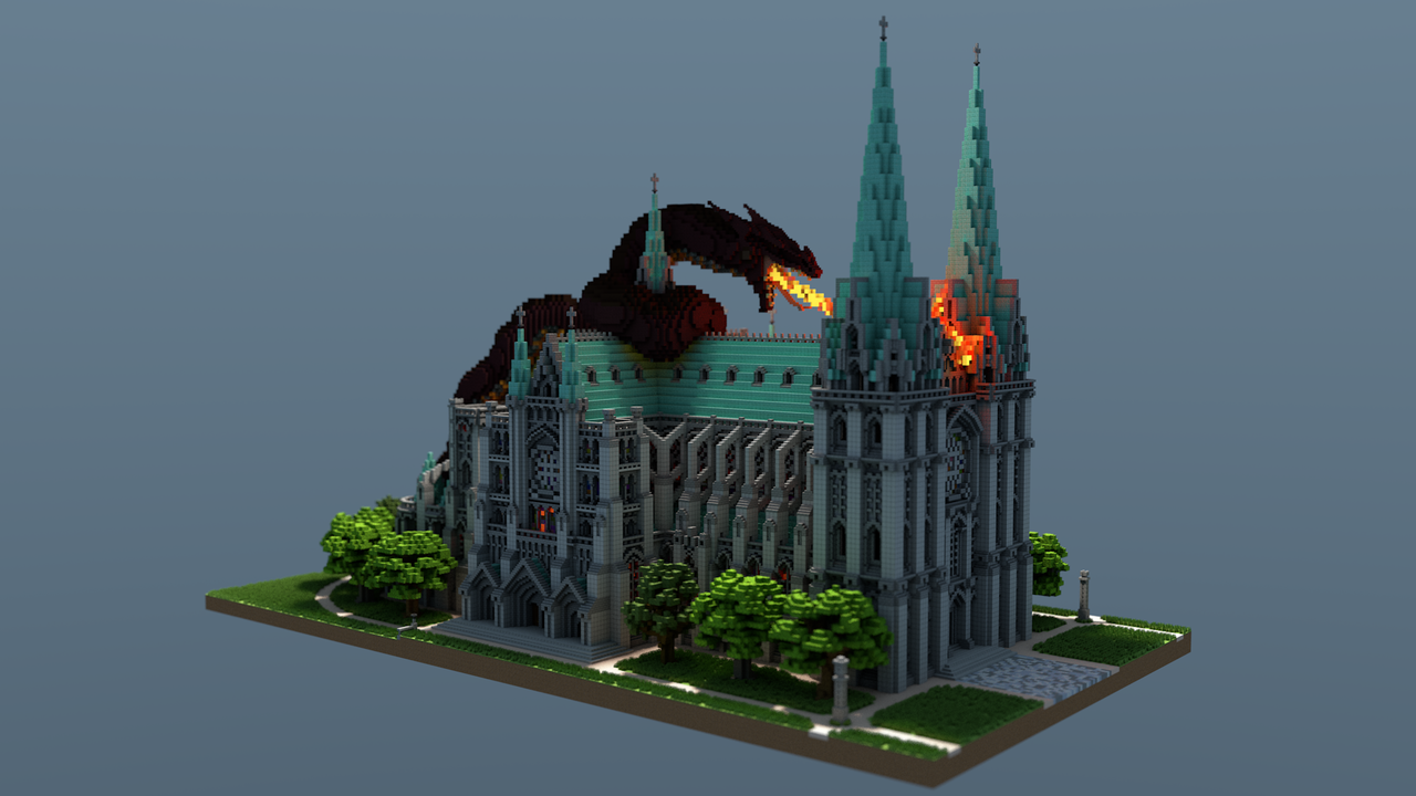 Cathedral & Wyrm Minecraft Map