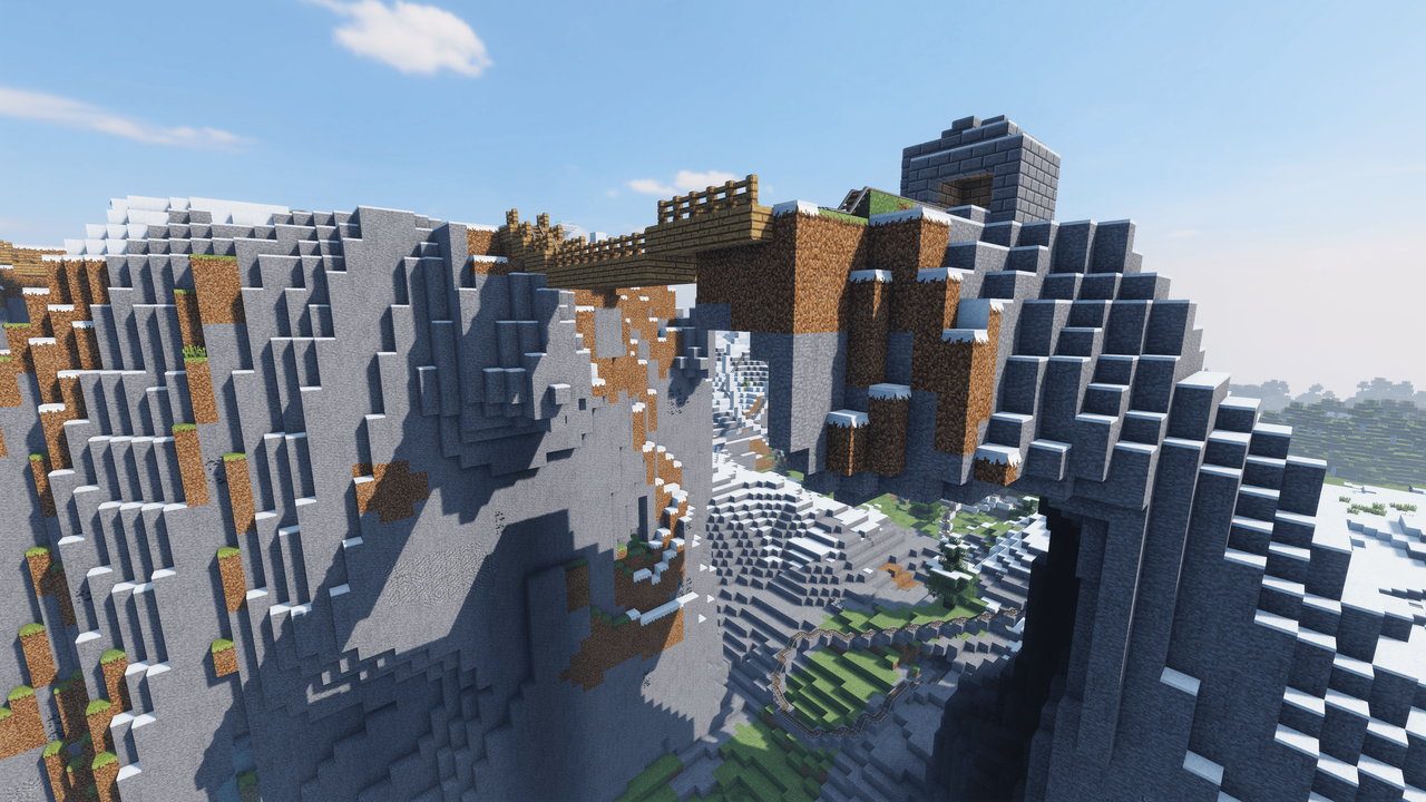 Winter - Large roller coaster Minecraft Map