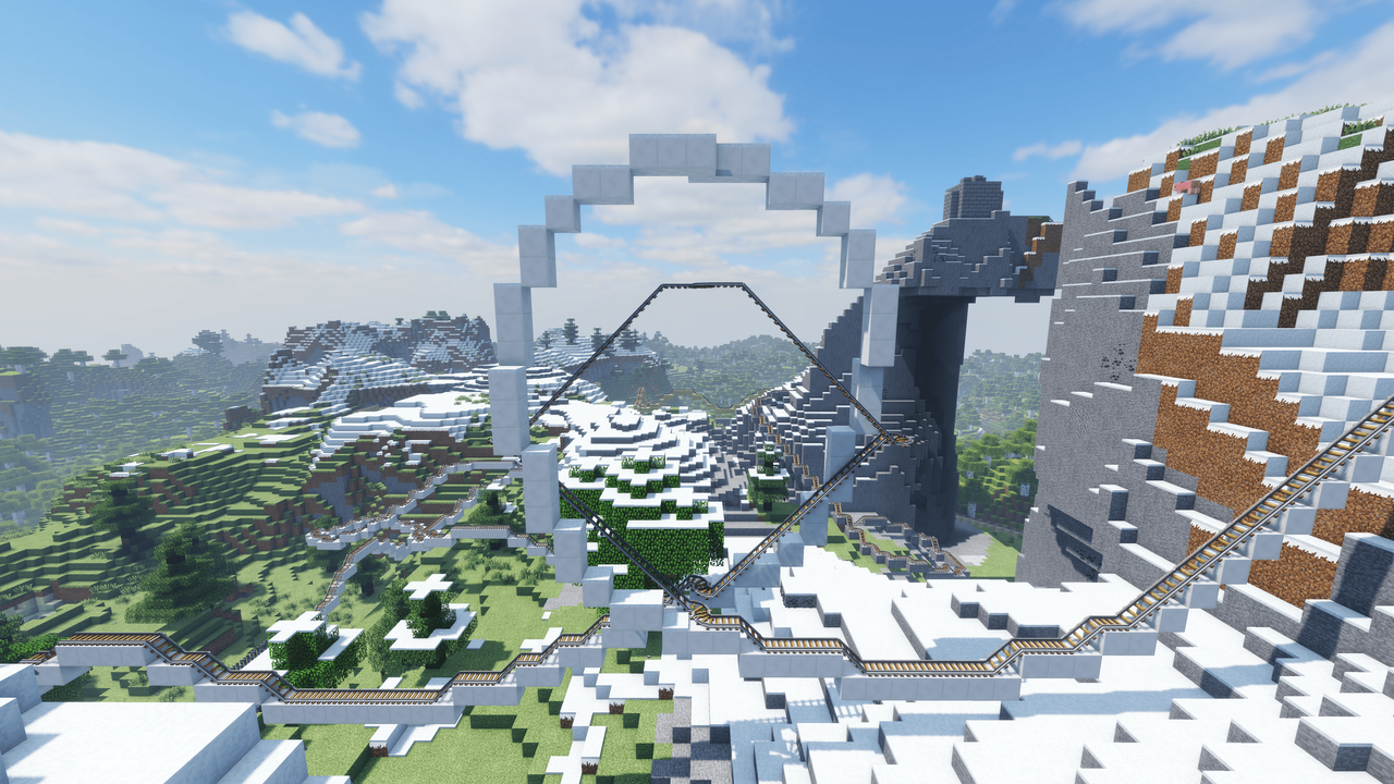 Winter - Large roller coaster Minecraft Map